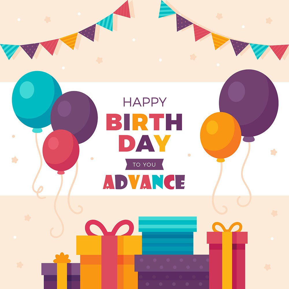 Advance Happy Birthday Cards