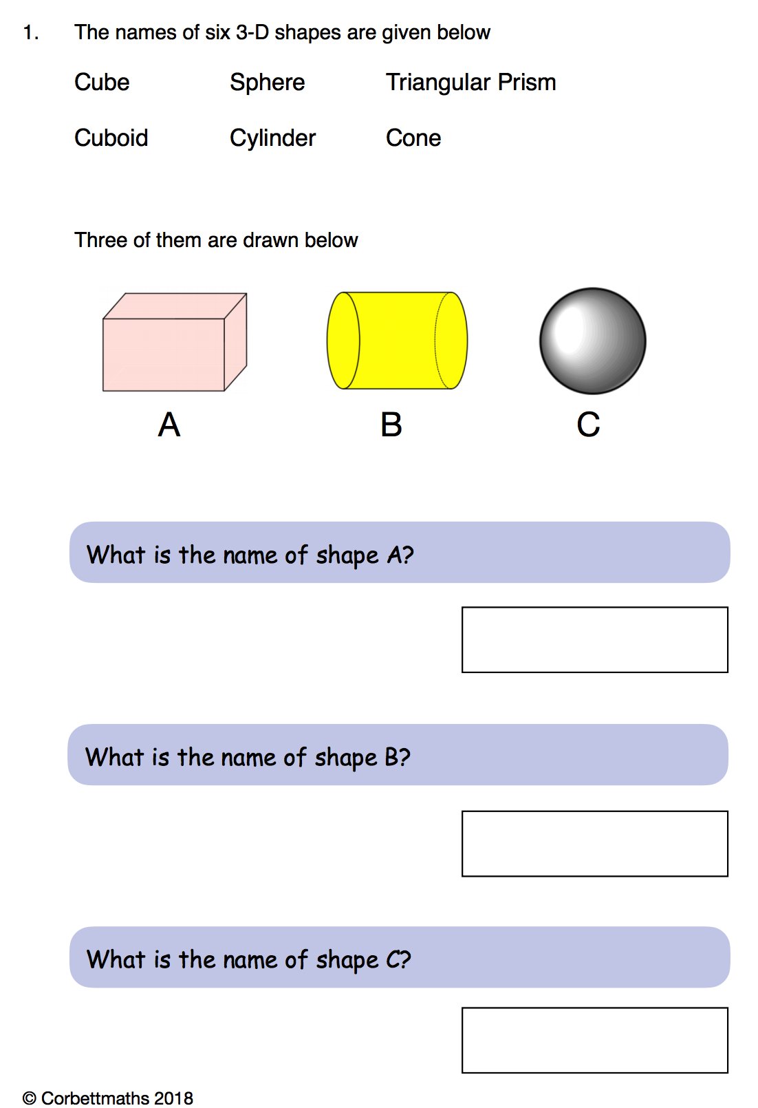 Pictures 3d Shapes 3D Shapes Names GCSE Maths Steps, Examples