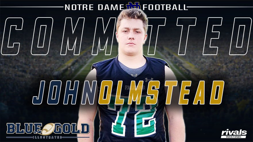 2019 4* OL John Olmstead commits to Notre Dame : r/CFB