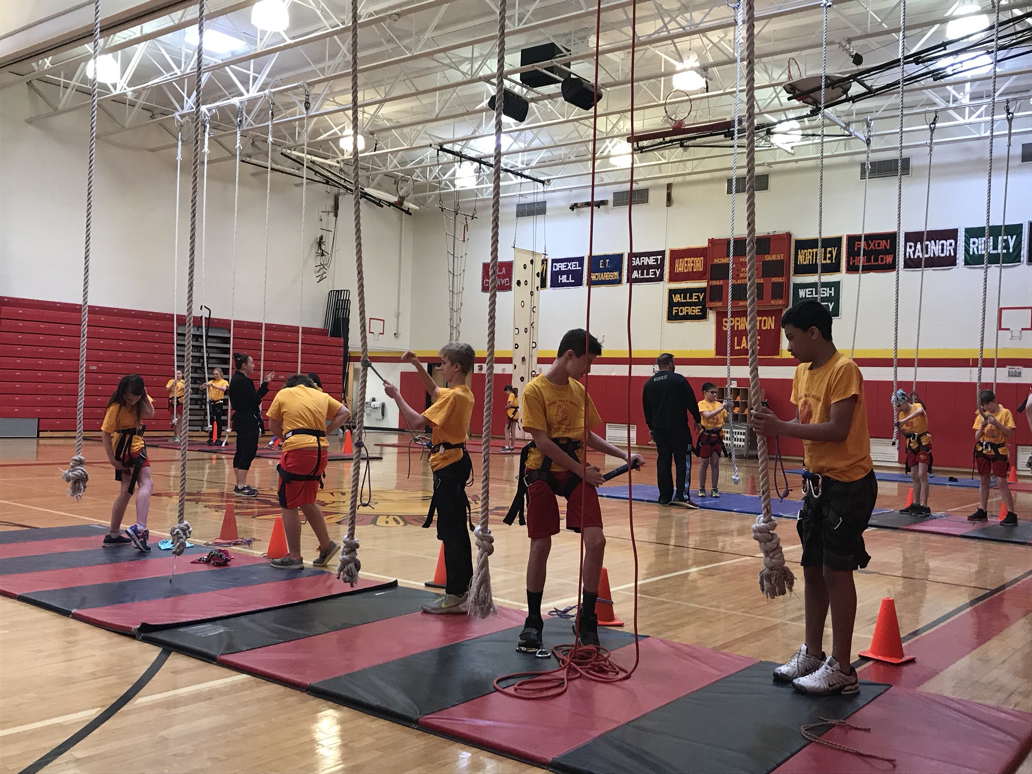 Middle School Physical Education Class