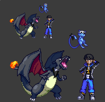 Mega Charizard X Sprite