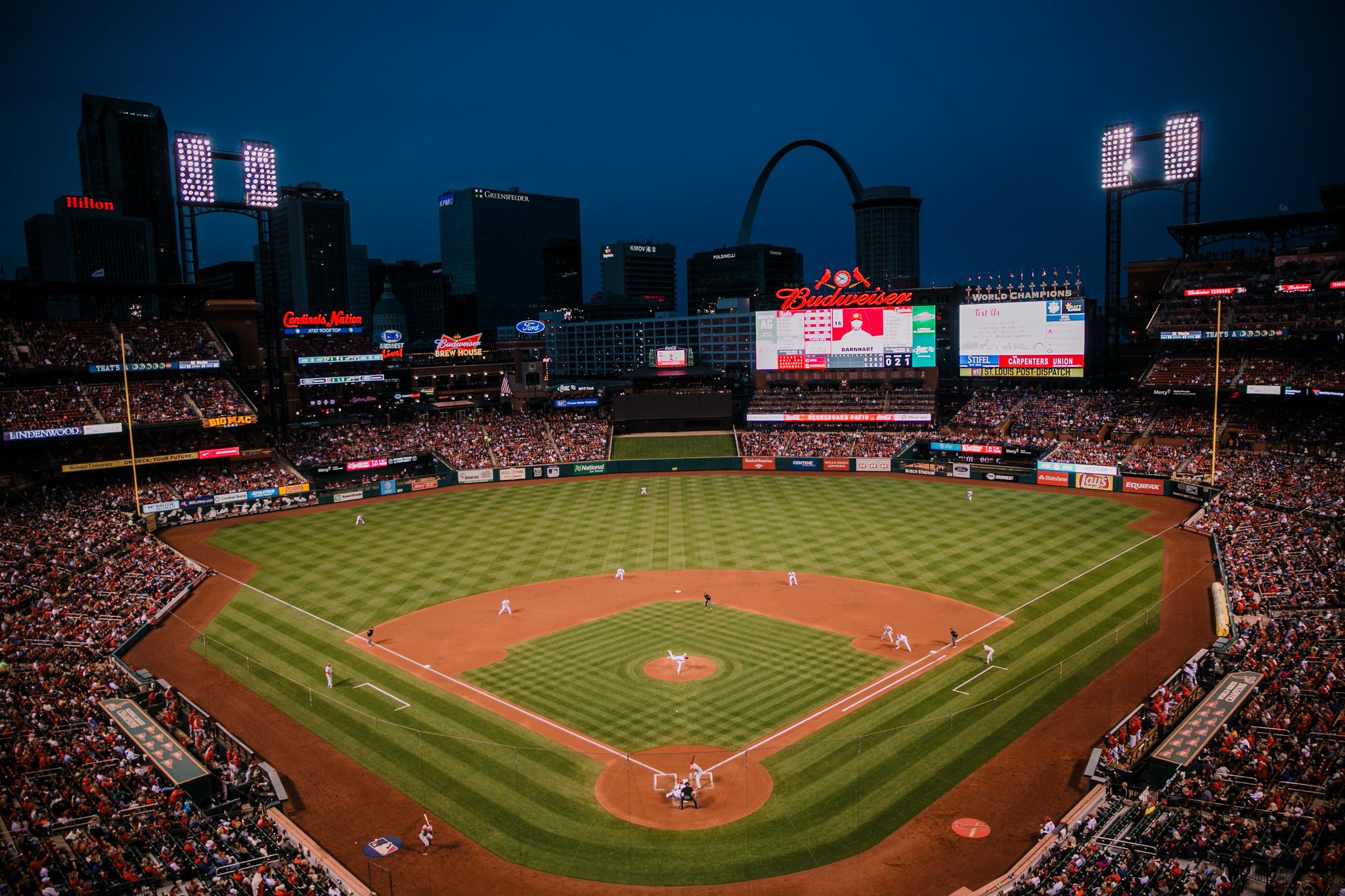 Busch Stadium At Night Wallpaper Jackie Smith Night At The Ballpark