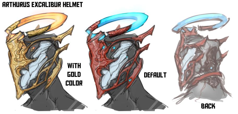 Warframe Excalibur Helmet