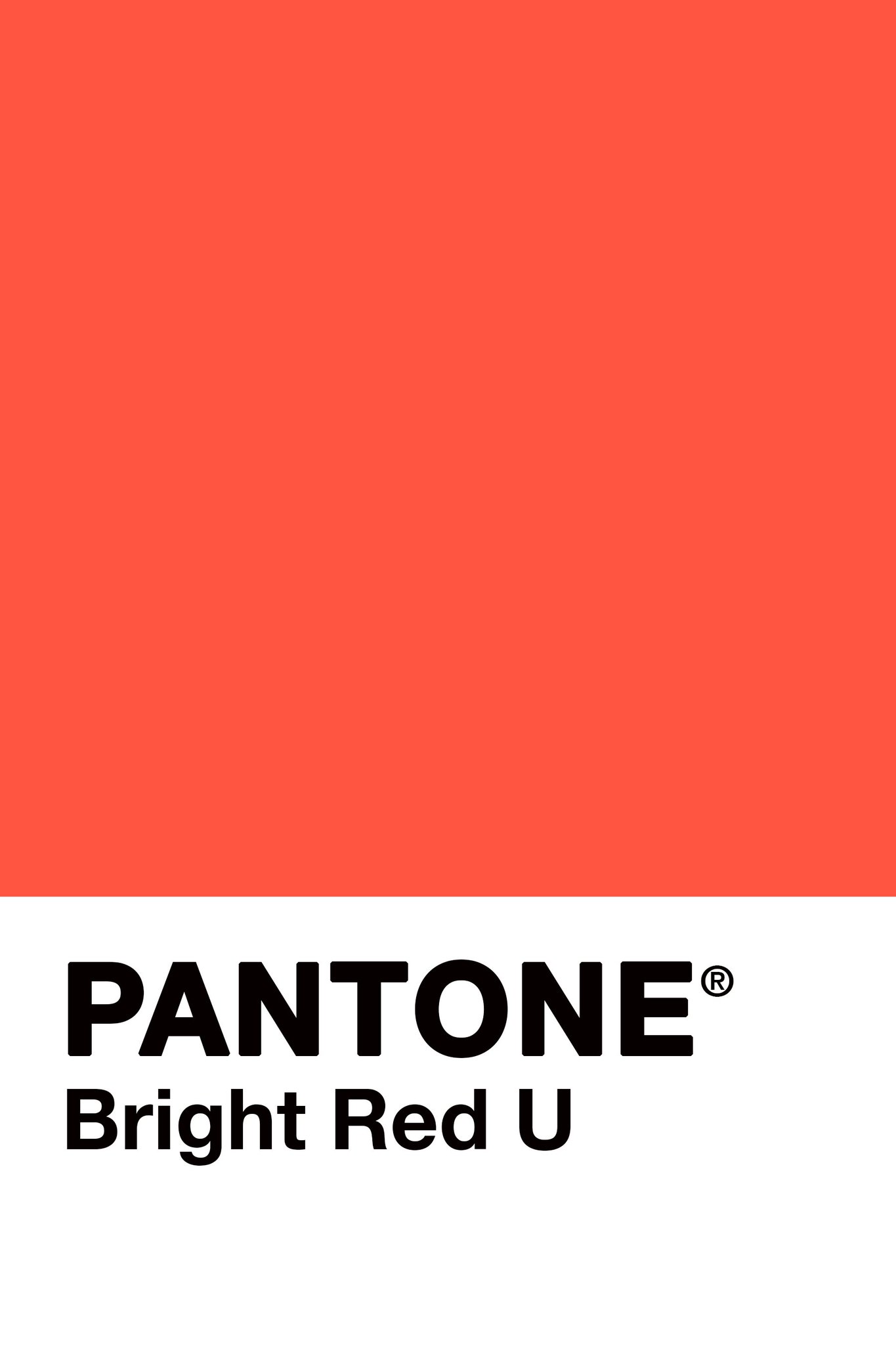 Pantone Colors Bright Red