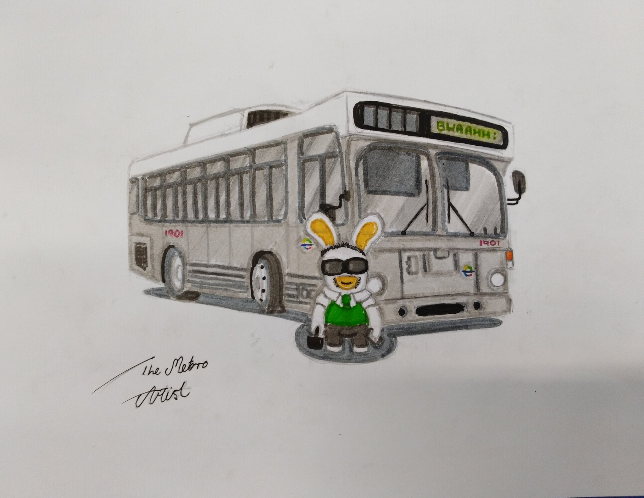 Metro Bus Drawing