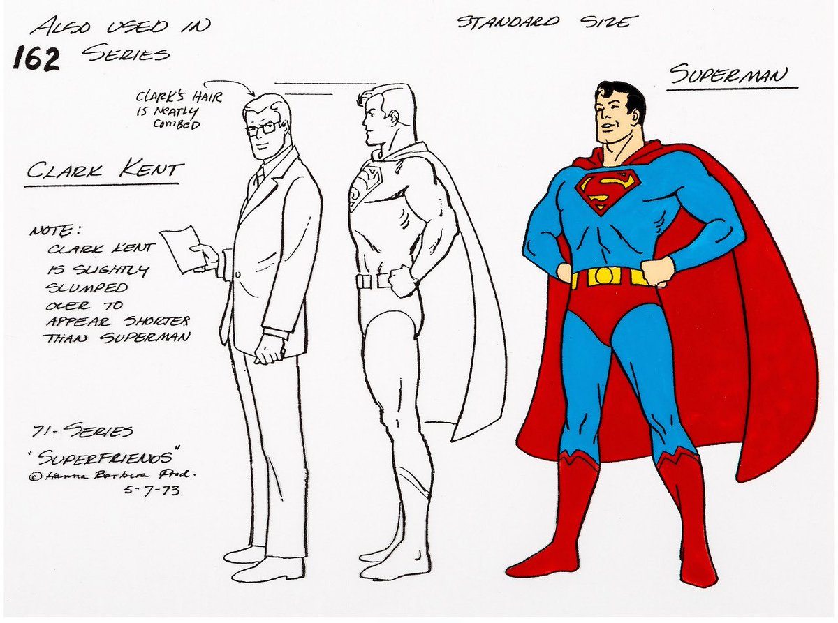 Drawing & Illustration Alex Toth Superfriends 1973 Model Sheet Copy ...