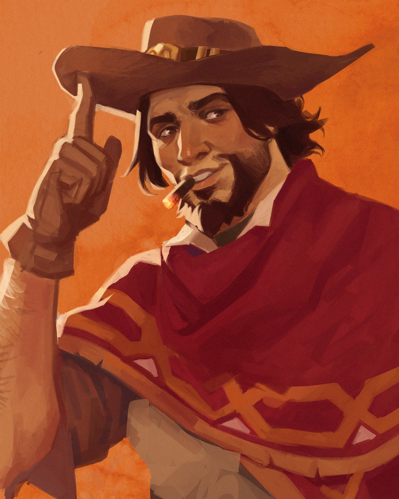 「I hadn't drawn my favourite cowboy in a 」|jami 💙💛 available for work!のイラスト