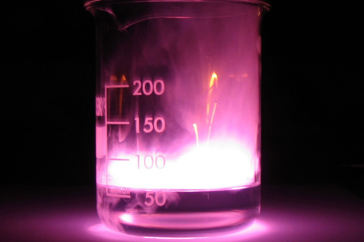 Caesium Reacting With Water