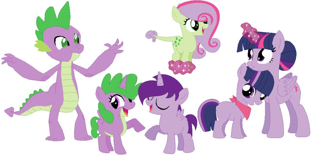 Rarity And Spike Kids