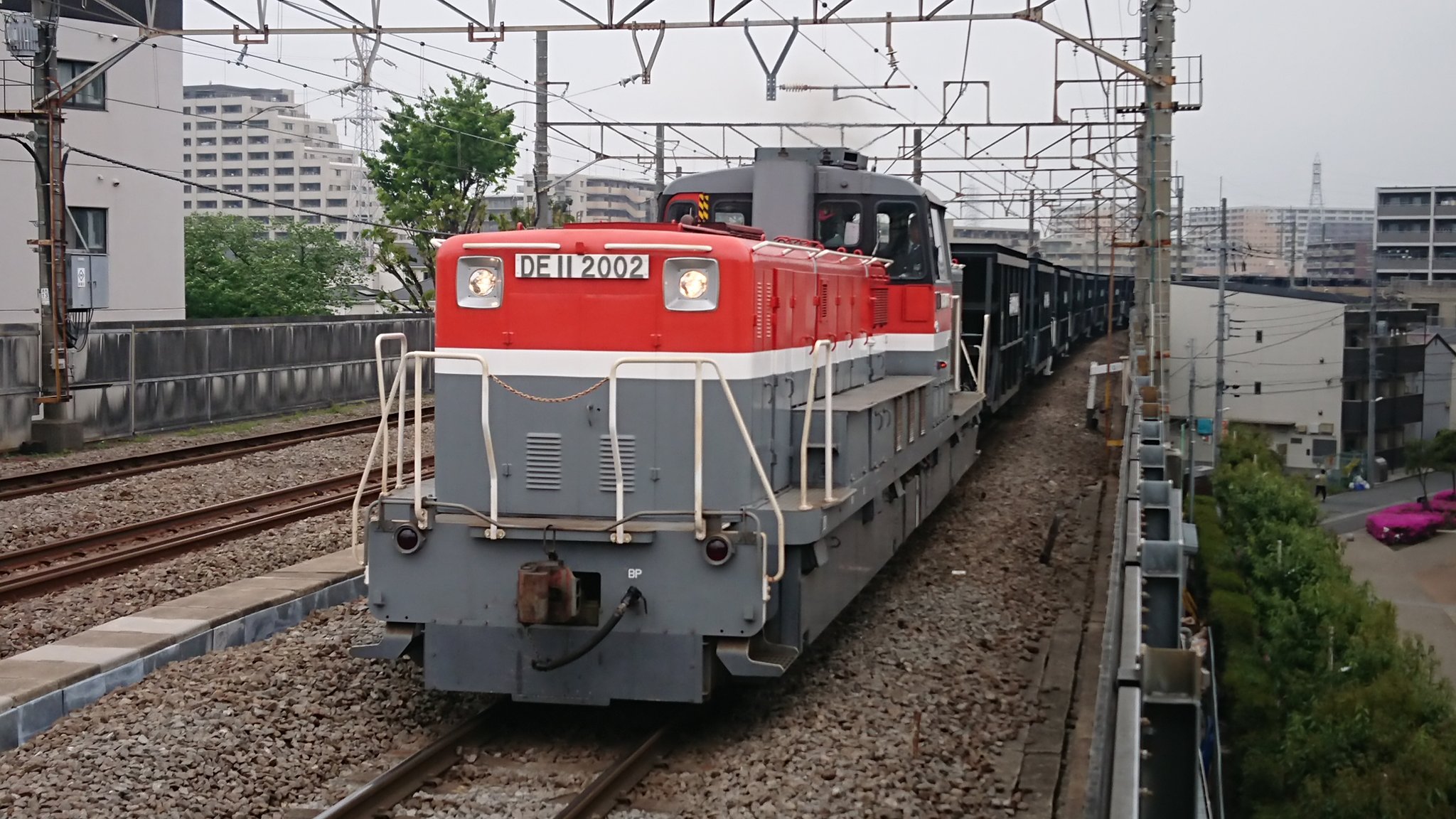 たらちゃん on Twitter: "4/23 5764レ DE11-2002+ホキ20B @八丁畷…