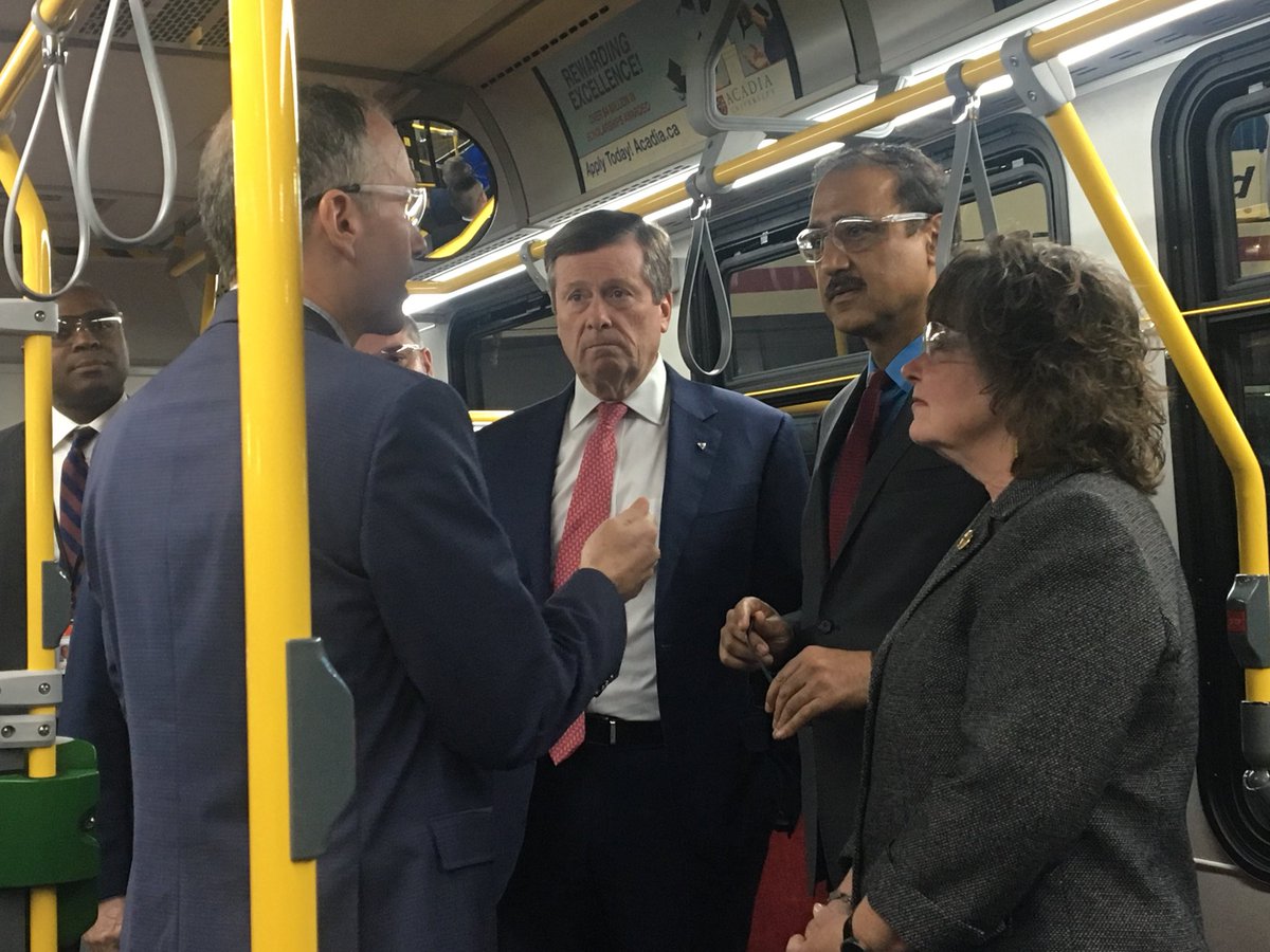 Mayor John Tory, TTC Chair Josh Colle, federal Infrastructure Minister ...