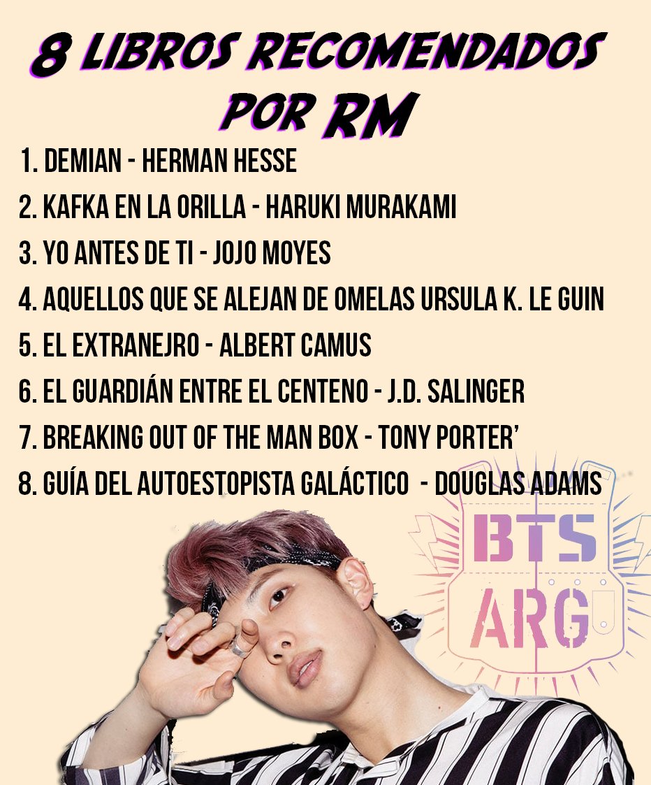 Estante Malversar Monumento Bts Libros Recomendados Finalizando Honesto