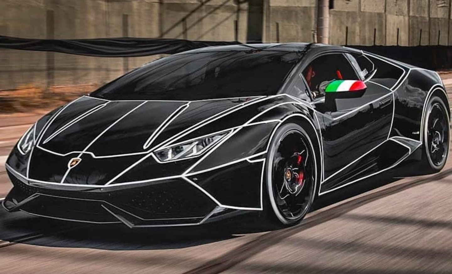 Red Tron Lamborghini