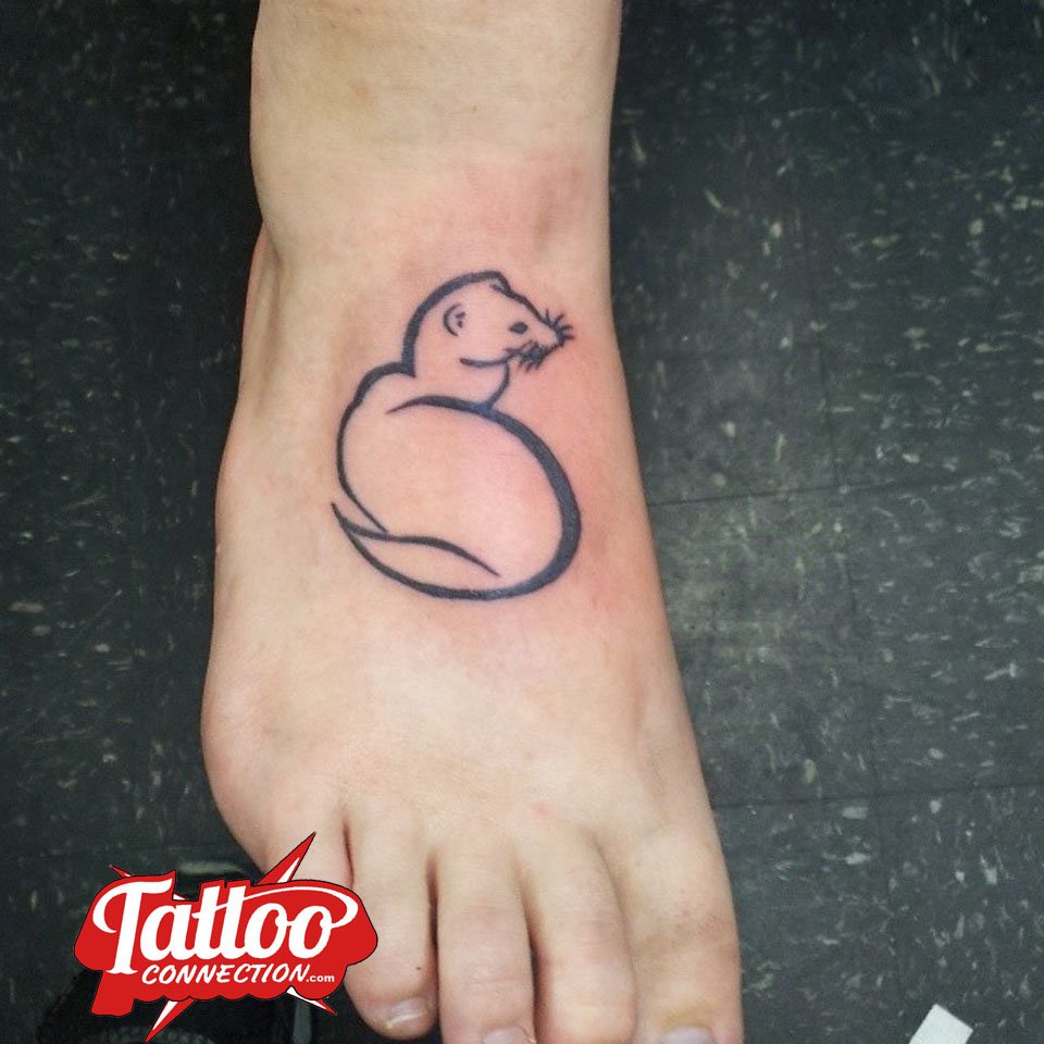 Ferret Heart Tattoo