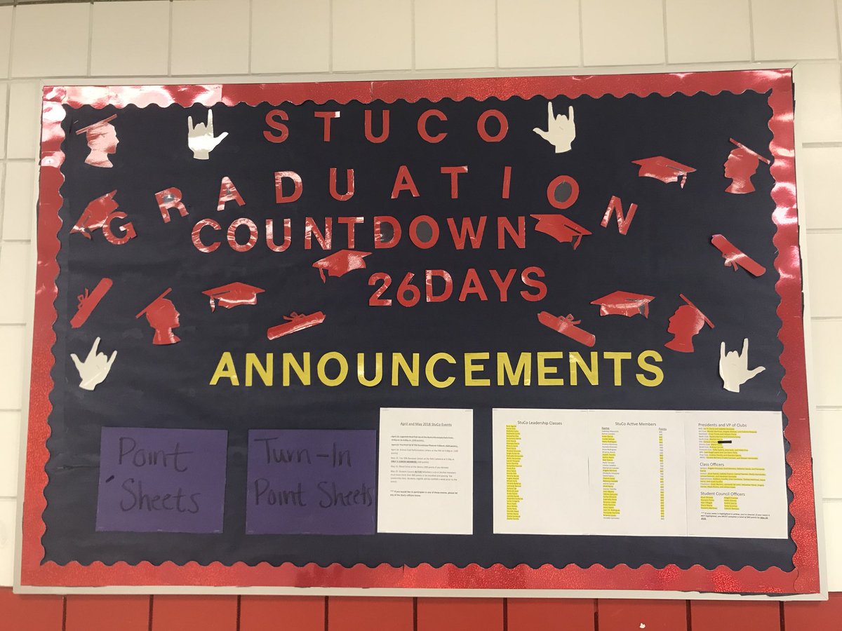 Class Officers Bulletin Board