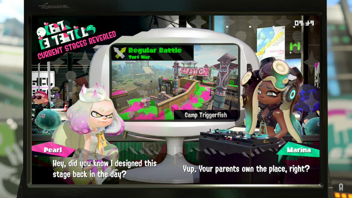 Pearl designed Camp Triggerfish : r/splatoon