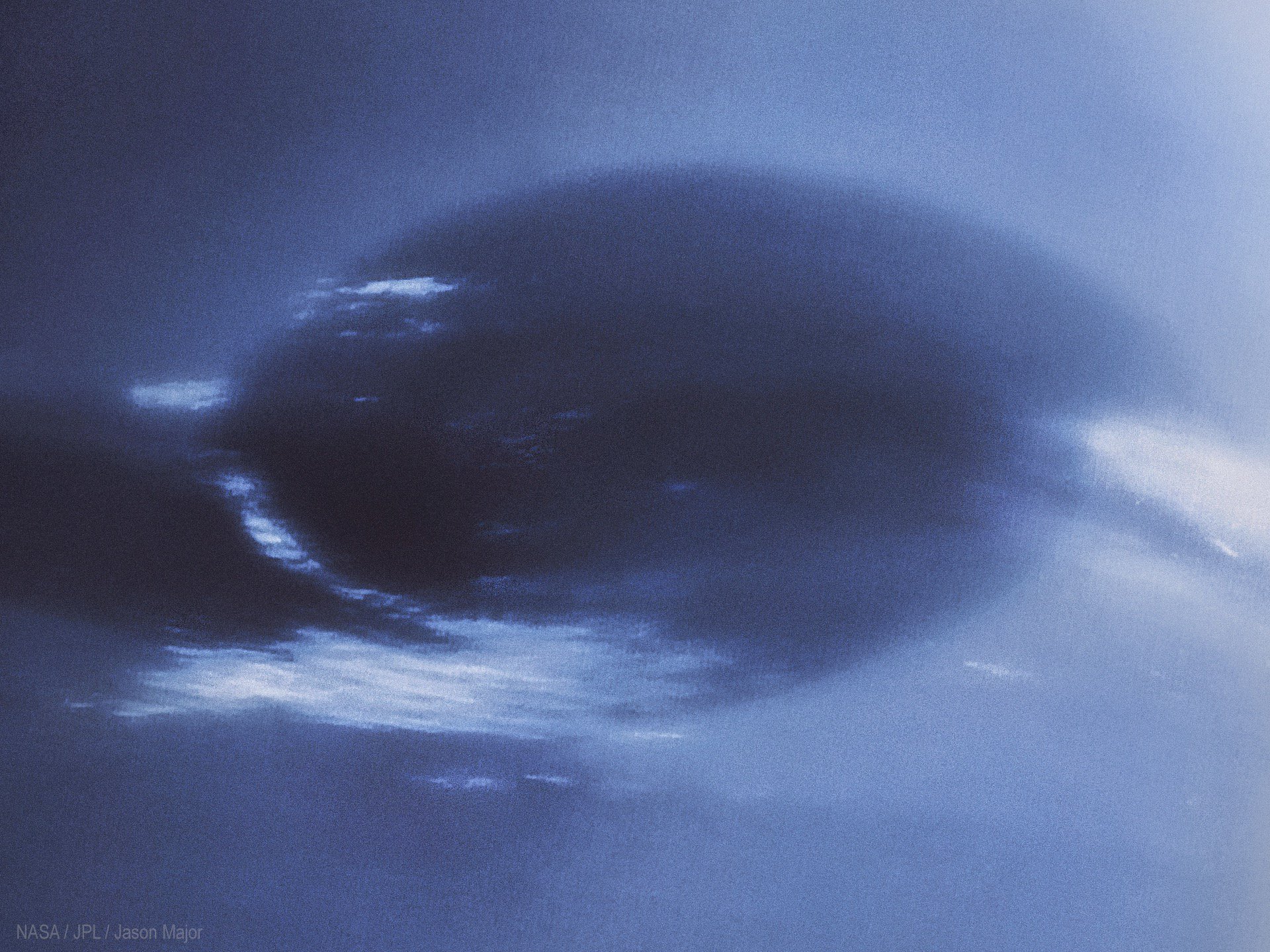 The Dark Spot On Neptune From Voyager 2