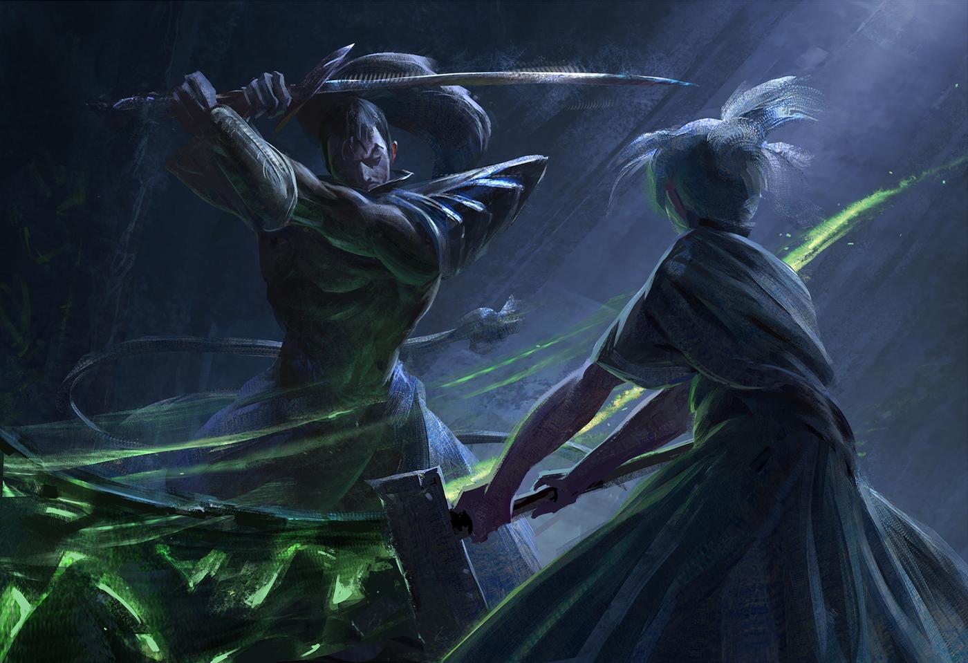 Yasuo Vs Riven Fan Art