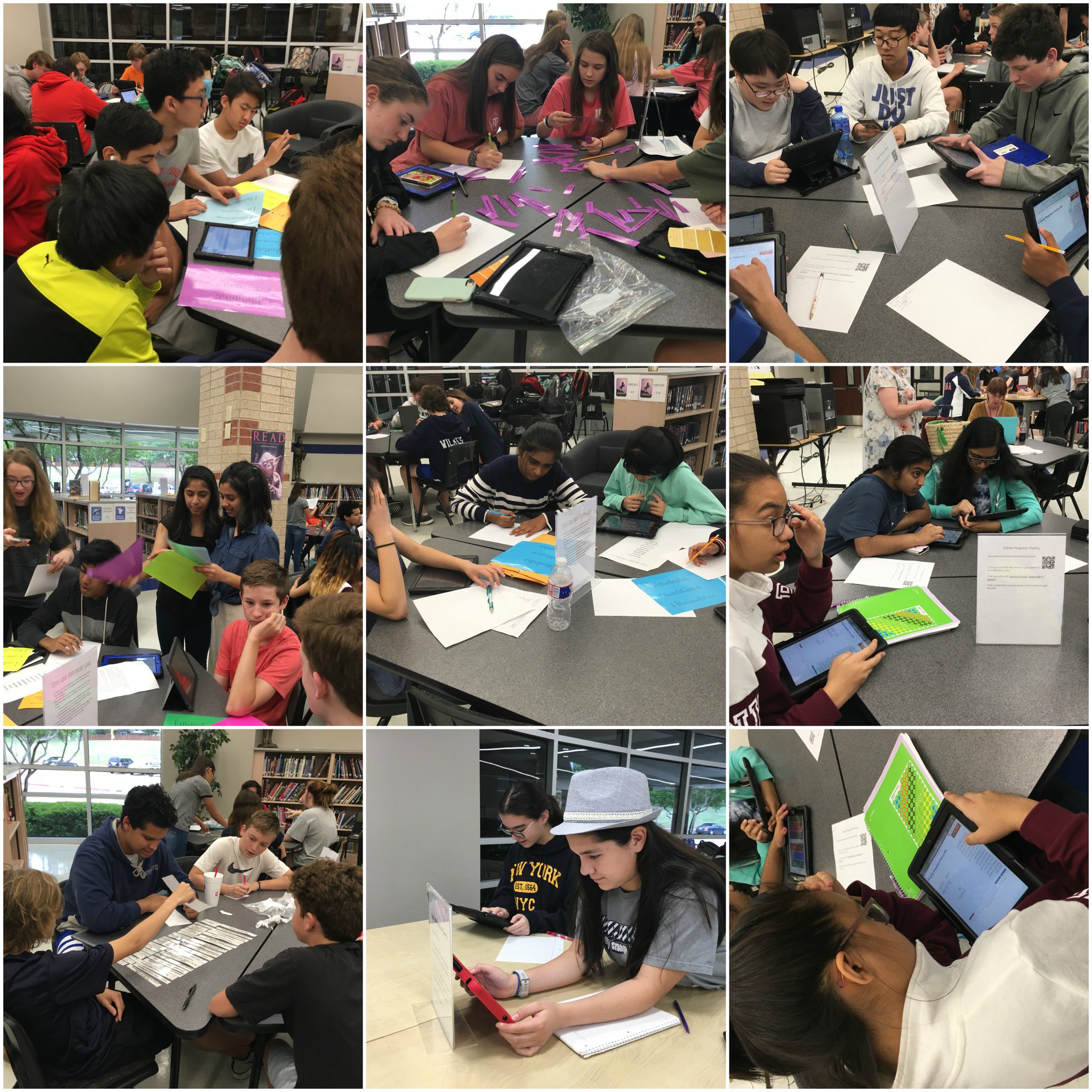 McKamy MS Library on Twitter: "Day 2 of 8th grade Poetry Stations in ...