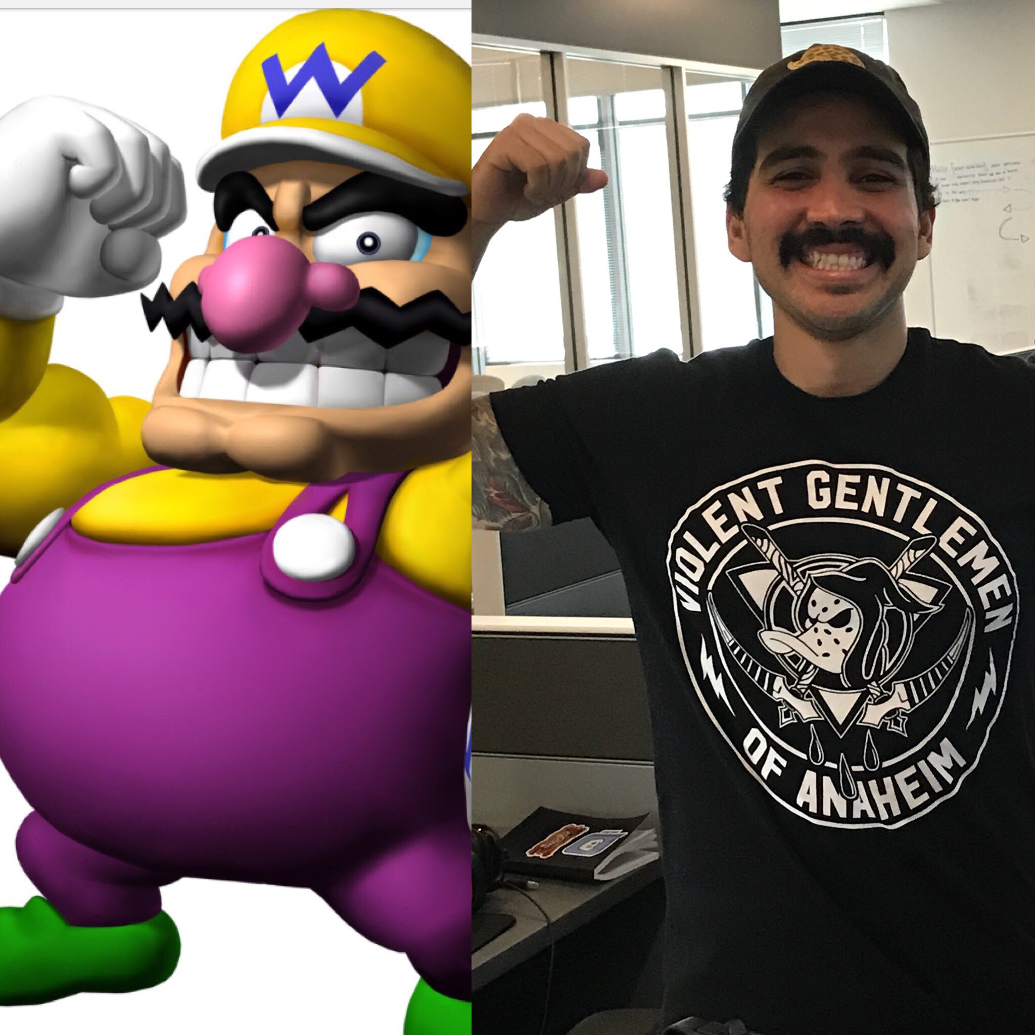 Wario Without Mustache