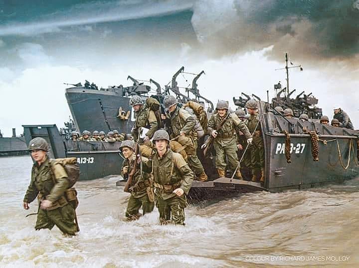 American Soldiers Ww2 Color