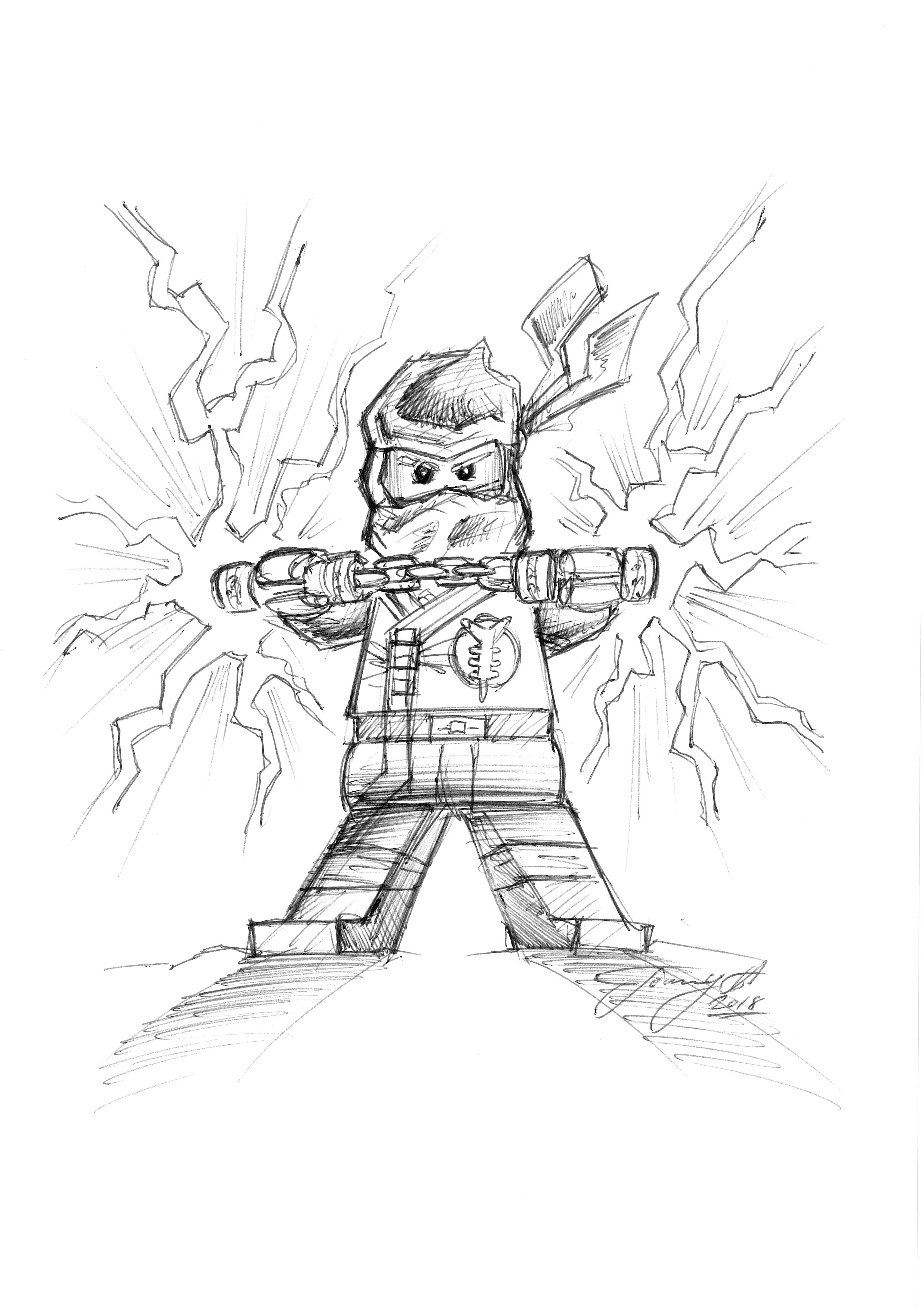 Ninjago Rebooted Kai Coloring Pages