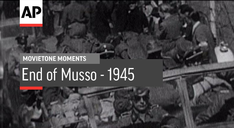 Italian: In 1945 Italian partisans captured Benito Mussolini at Dongo ...