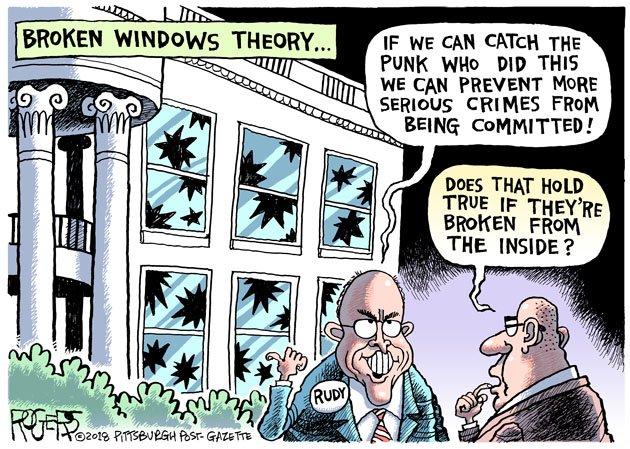 Broken Window Cartoon