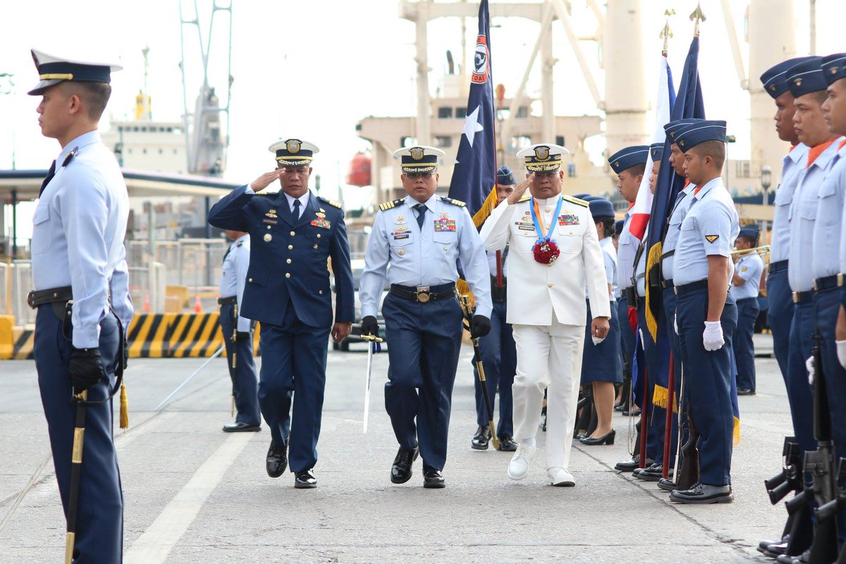 In Photos Philippine Coast Guard Pcg Rendered Arrival Honors For Its