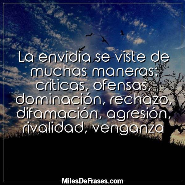 Pensamientos Sobre La Envidia