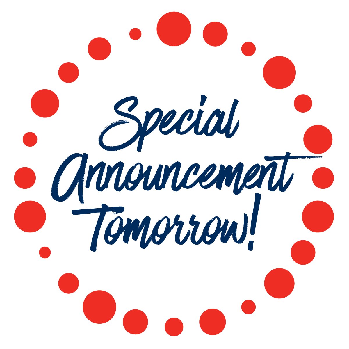 Very Special Announcement