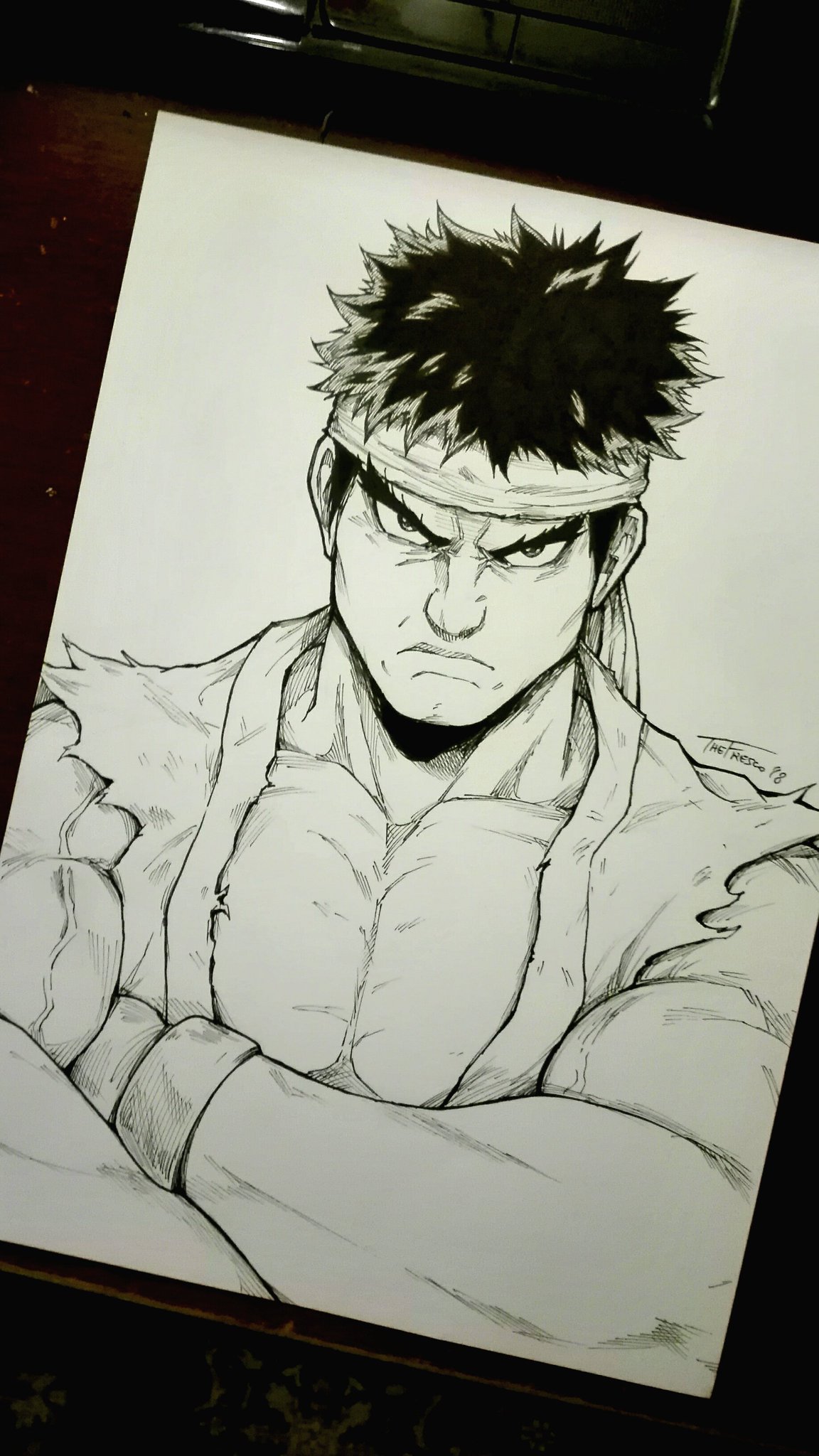 Ryu Hadouken Drawing