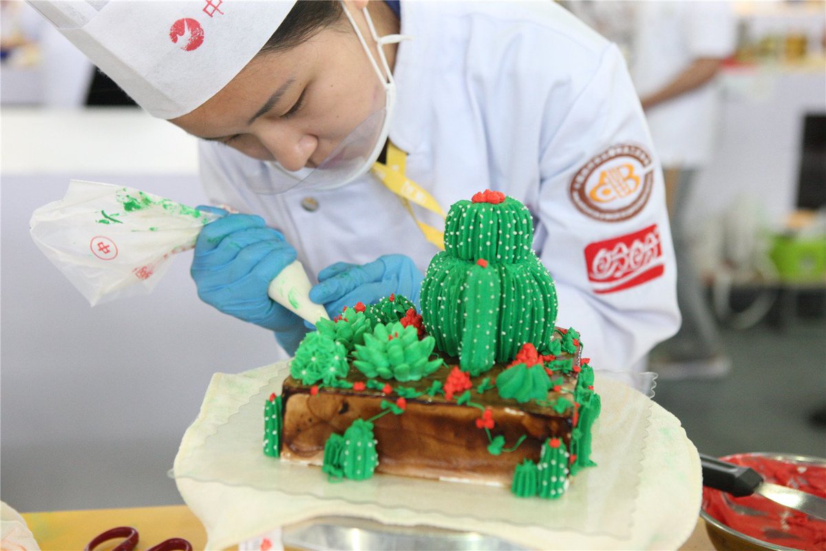 Chinese bakers showcase their skills during a competition in Shanghai ...
