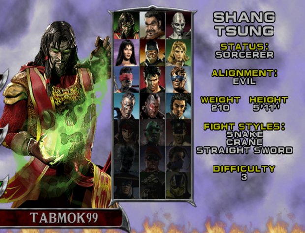 Mortal Kombat Armageddon Shang Tsung