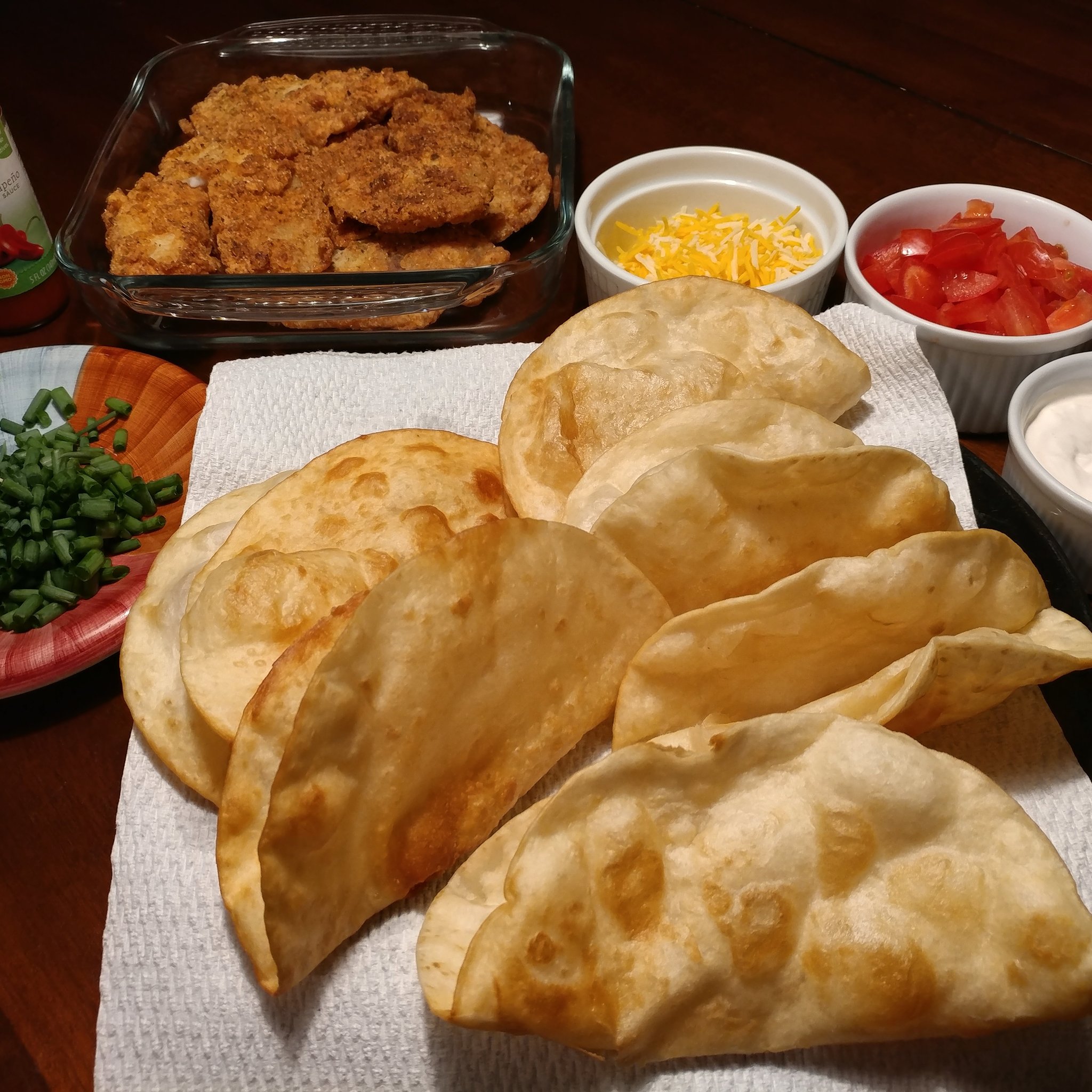 Fried Flour Taco Shells