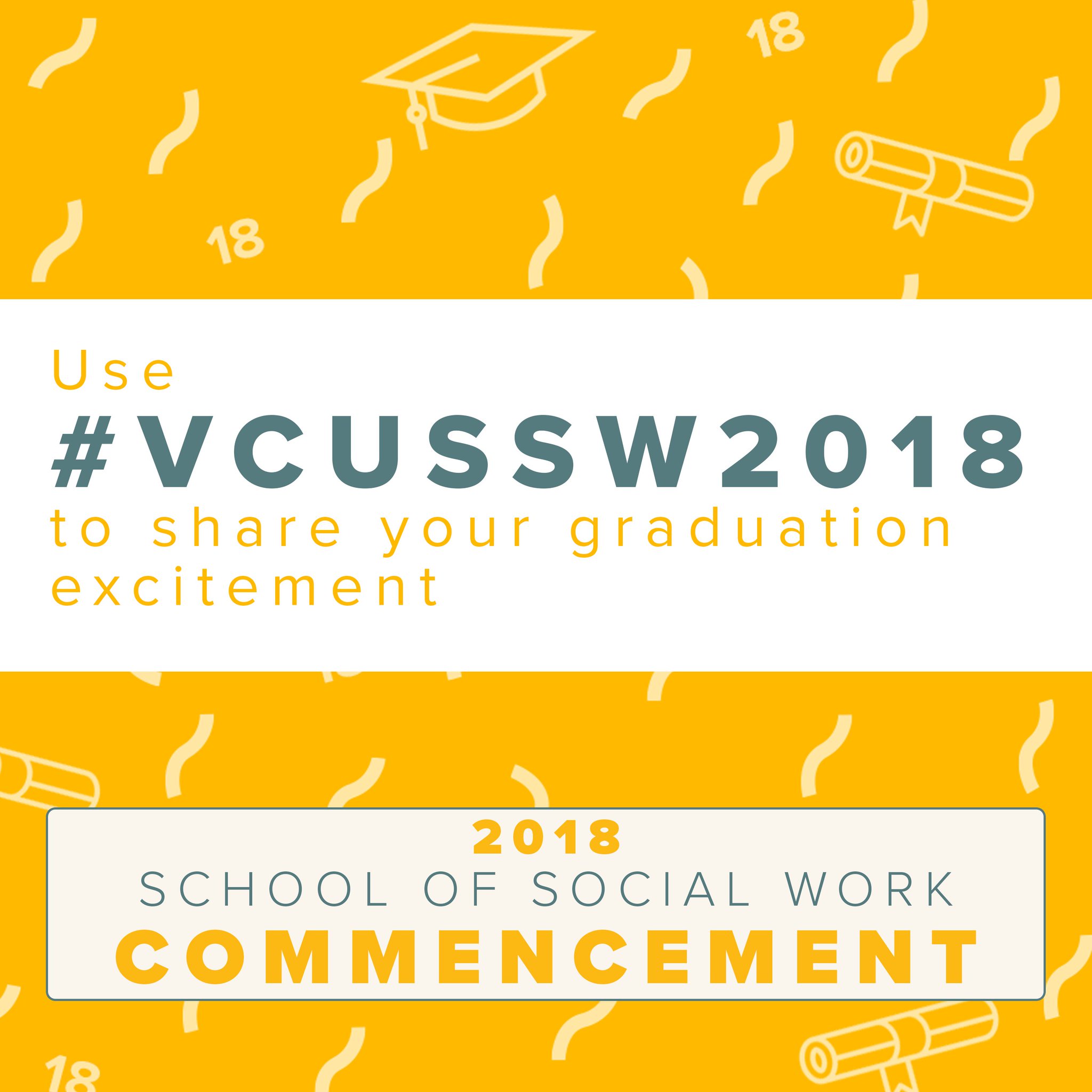 VCU Social Work on Twitter: "It has begun! Share your excitement for graduation as well as your ...