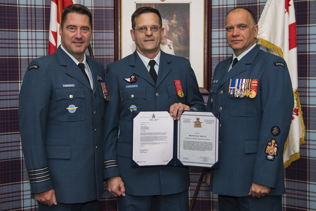 Major Baillie recently received the RCAF Commander’s Commendation for ...