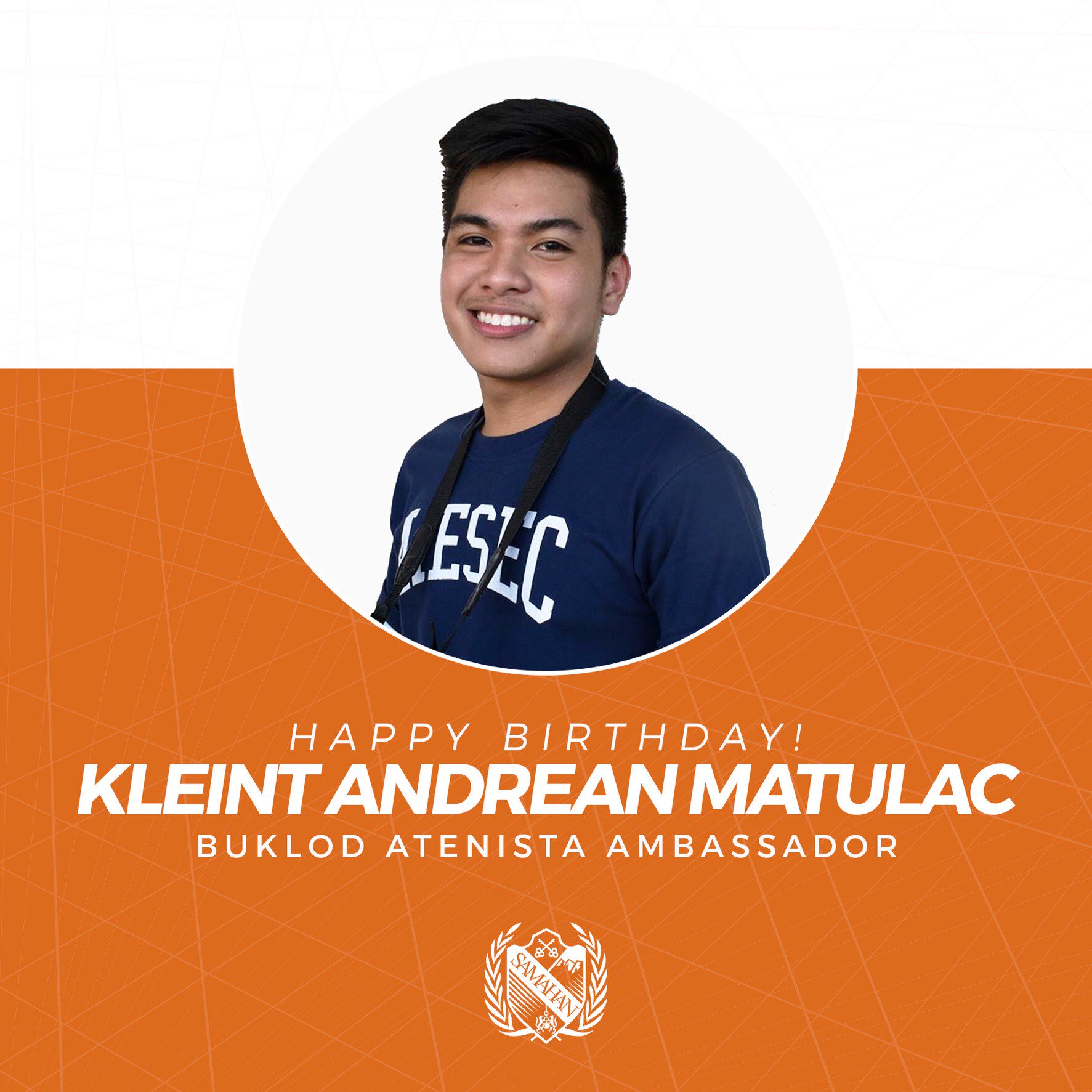 ADDU SAMAHAN on Twitter: "Happy birthday to our very own SAMAHAN Buklod Atenista Ambassador ...