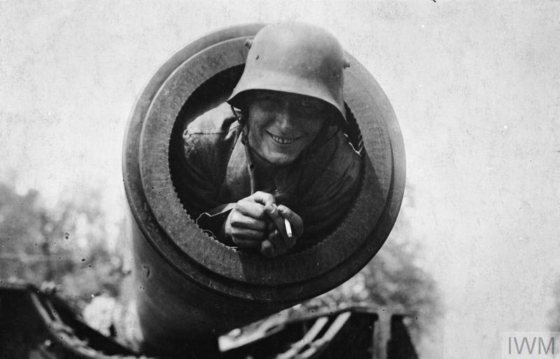 Smiling German Soldier