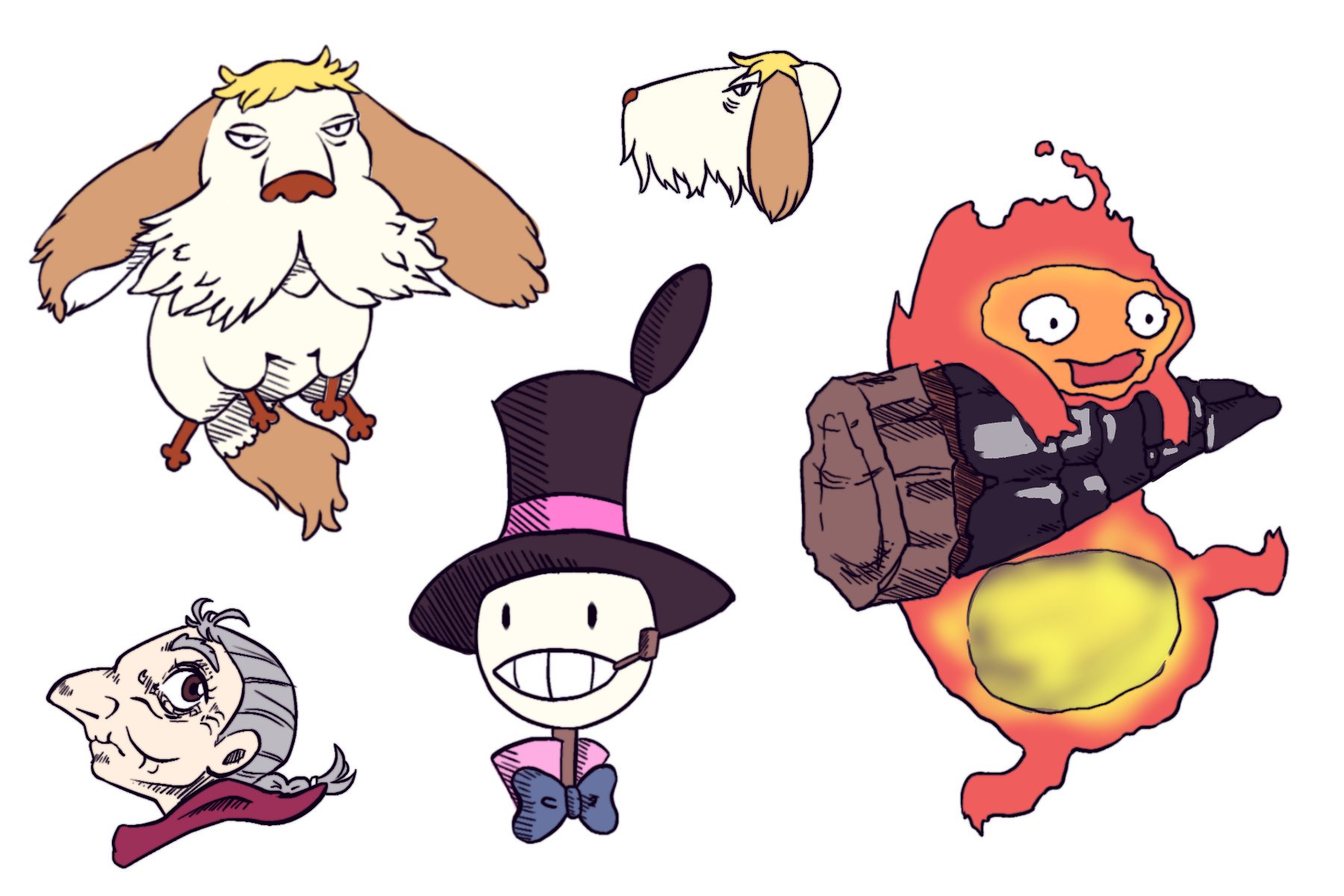 Howls Moving Castle Drawing