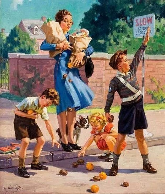 1950s Children Illustration