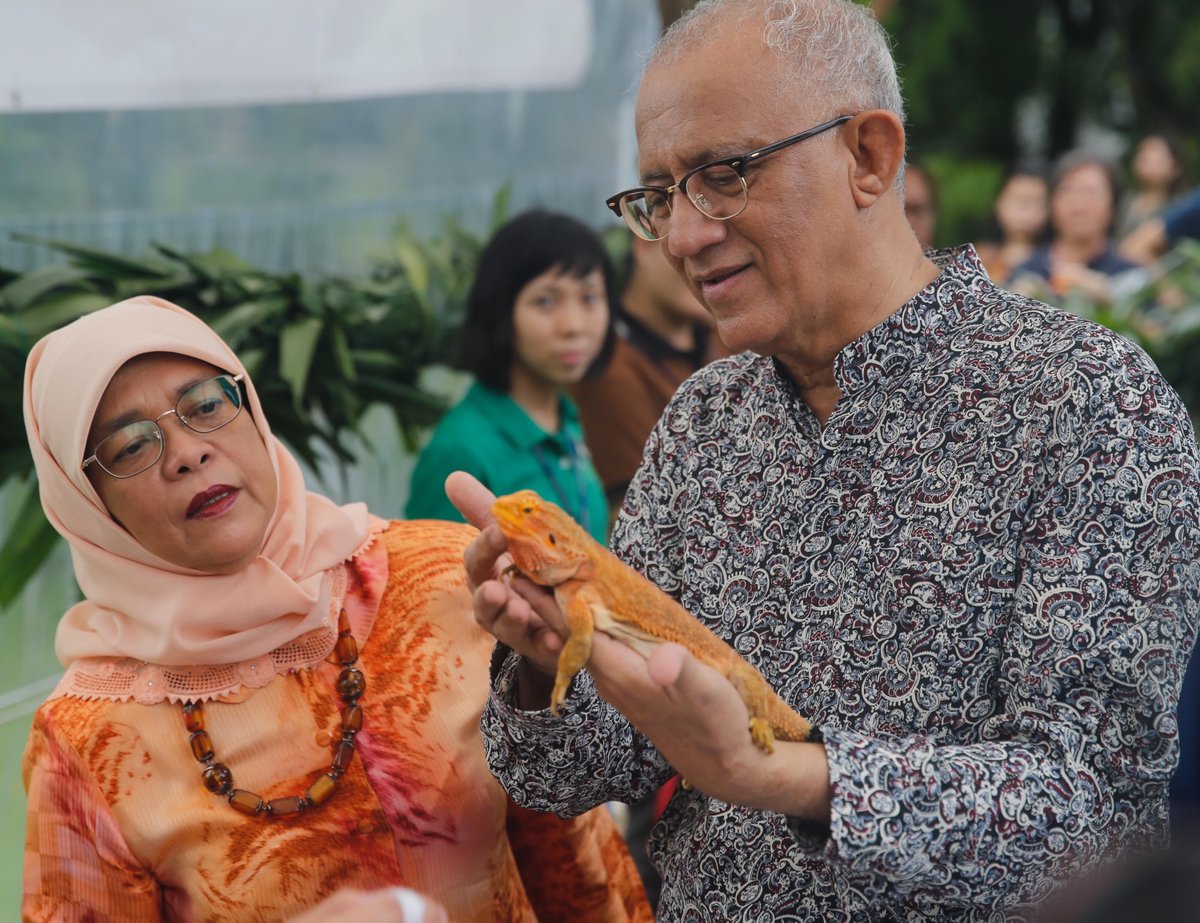 President Halimah Yacob and her husband, Mr Mohamed Abdullah Alhabshee ...