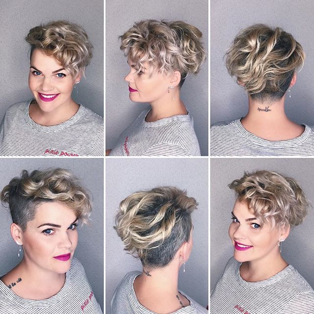 Undercut Pixie Curly