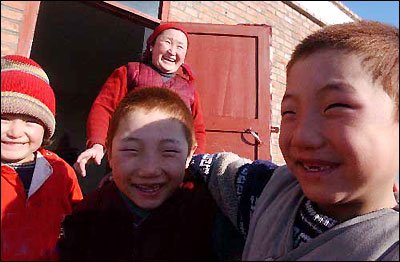 Kazakh People Blue Eyes