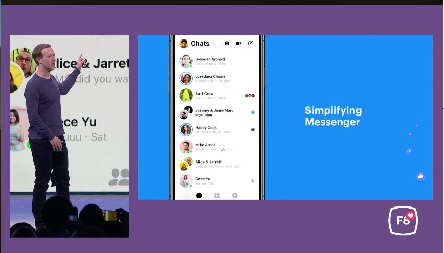 Your first look at what the new Messenger interface looks like F82018 ...