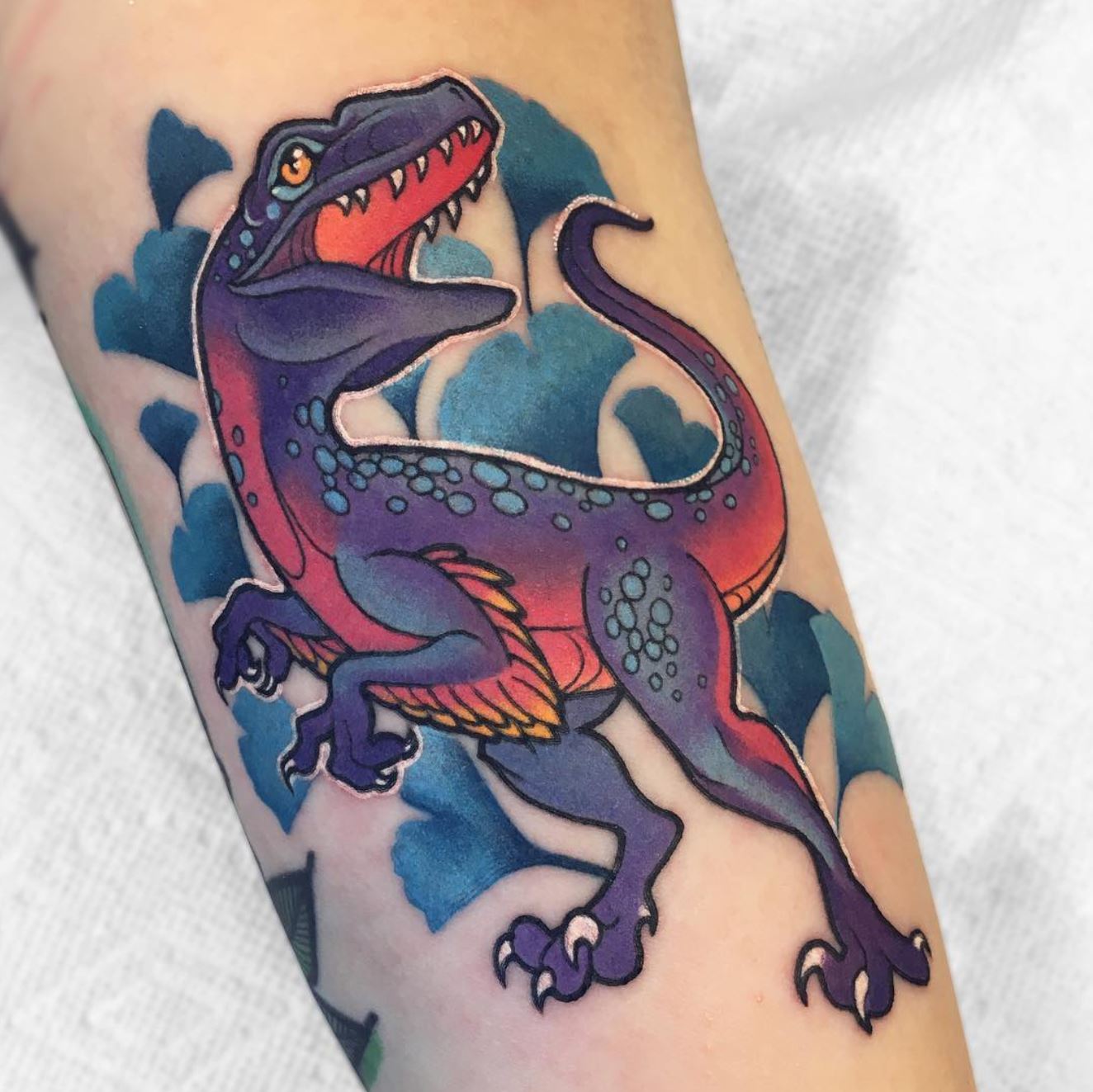 Traditional Raptor Tattoo