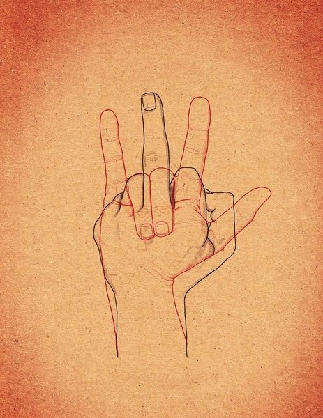 Love Vs Hate Drawing