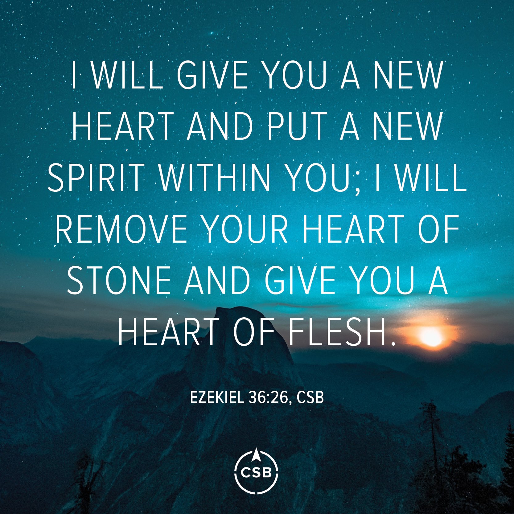 Stone Put I Will Give You A New Heart And Put A New Spirit Within