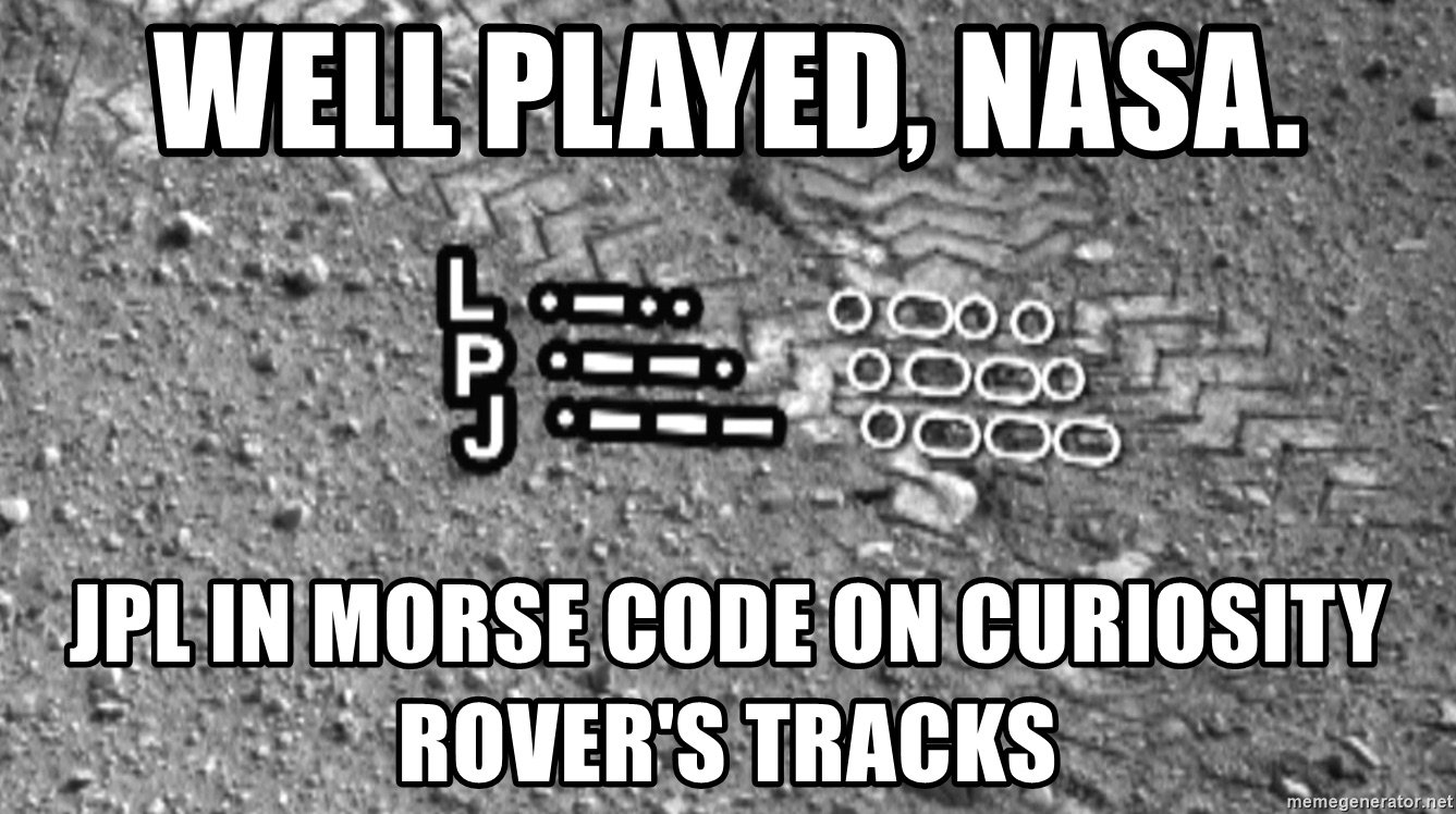 Mars Rover Tracks Meme