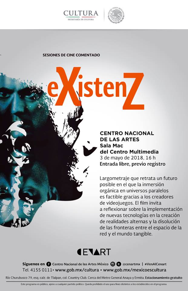 Cartelera Cultural on Twitter: "¿Recuerdas EXistenZ de David Cronenberg? Hoy se proyectará en el ...